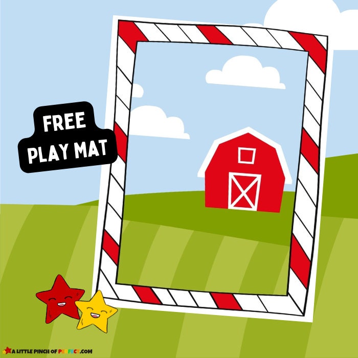 Farm Animal Printable Playdough Mats to LEARN & PLAY Toddler, Preschool ...