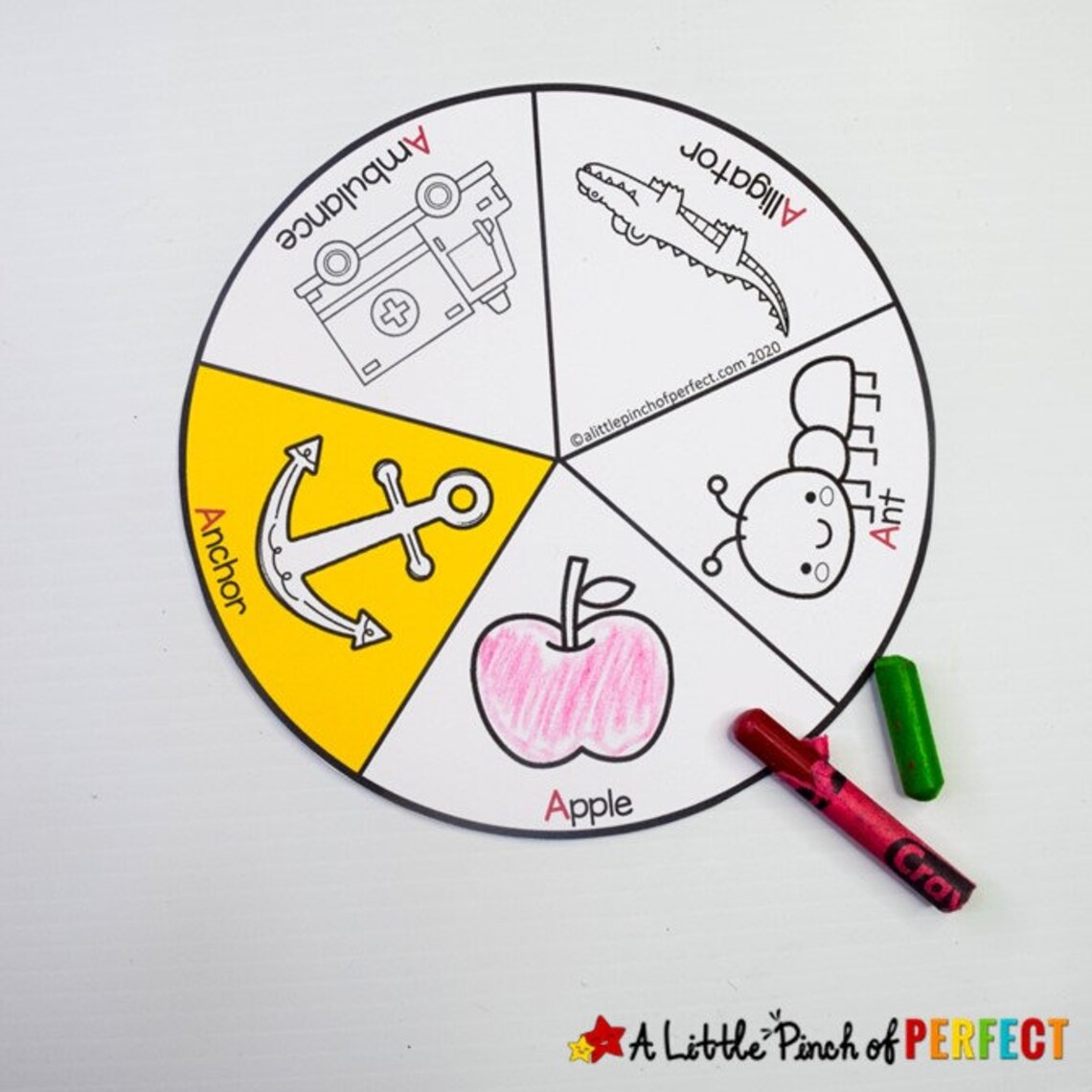 Alphabet Phonics Spinners Set Letters A-Z, Homeschool Activities ...