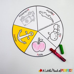 Alphabet Phonics Spinners Set Letters A-Z, Homeschool Activities ...