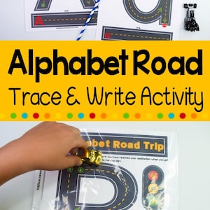 Alphabet Road Letter Mats: Trace, Write, and Phonics, Printable Mats ...
