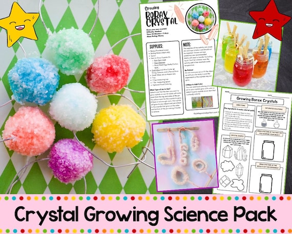 Borax Crystal Science Activity Pack: Homeschool Educational | Etsy
