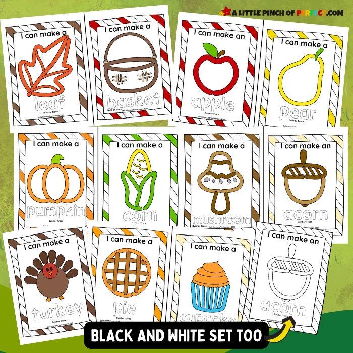 Fall Fun Playdough Mats Printable Kids Activity to LEARN & PLAY for ...