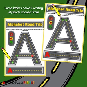 Alphabet Road Letter Mats: Trace, Write, and Phonics, Printable Mats ...