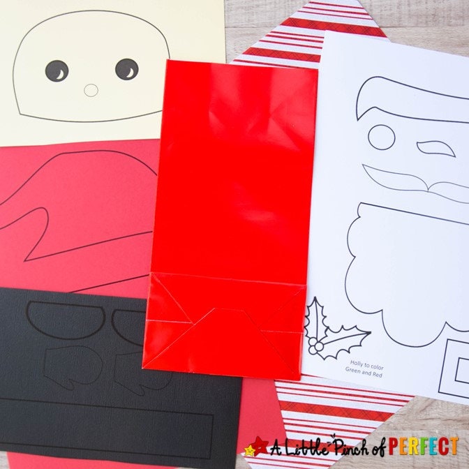 Santa Craft Christmas Printable Template and Directions craft ...