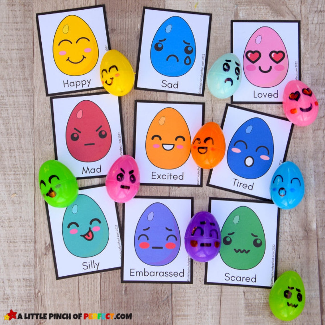 Egg Emotion Faces Printable Feelings Activities (easter Eggs, Social ...