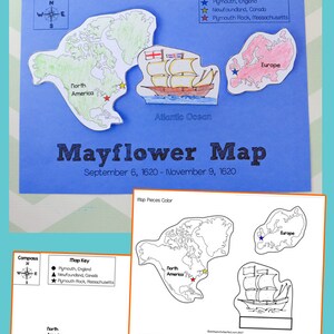 Mayflower Map - Etsy