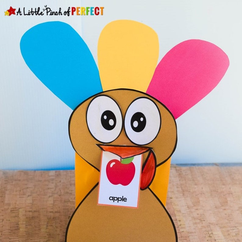 Feed the Turkey THANKSGIVING Alphabet Activity Pack - Etsy