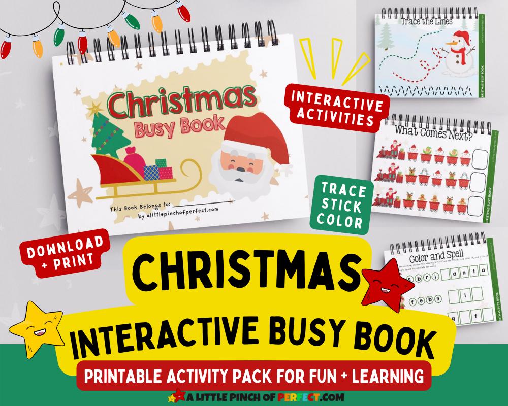 Christmas Busy Book: Printable Activities for Fun and Learning | Kids ...