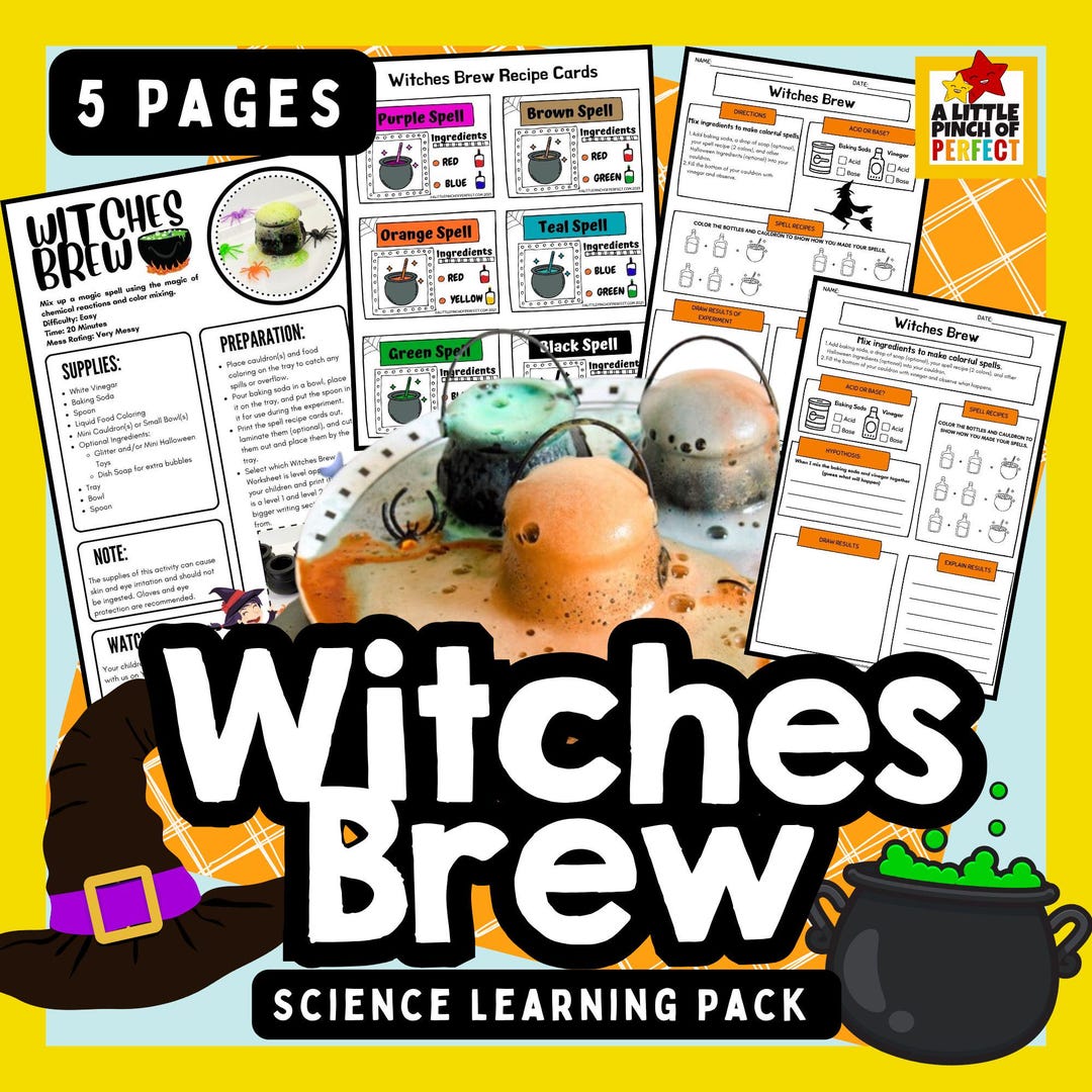 Witches Brew Science Experiment Activity Pack | Halloween STEM for Kids ...
