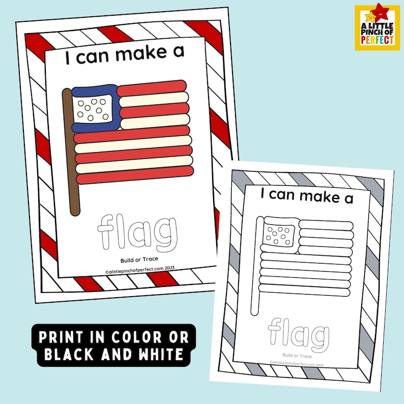4th of July Printable Playdough Mats for Kids to LEARN & PLAY Toddler ...