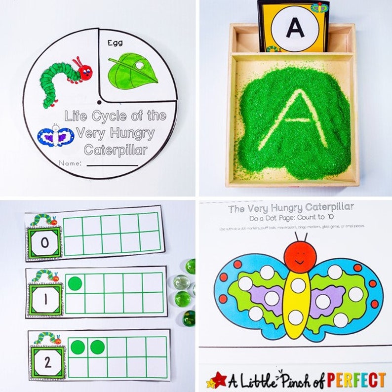 The Very Hungry Caterpillar Printable Activity Pack 100 Pages: Letters ...