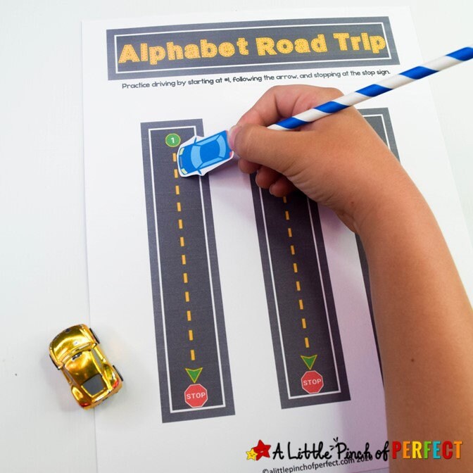 Alphabet Road Letter Mats: Trace Write and Phonics - Etsy
