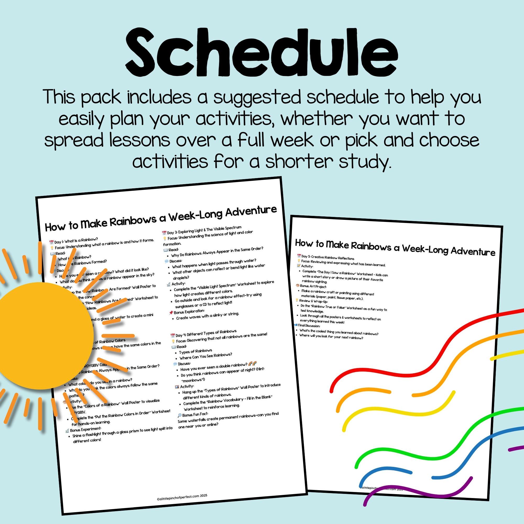 The Magic of Rainbows Learning Pack: Fun & Educational Printables for ...