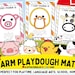 Farm Animal Printable Playdough Mats to LEARN & PLAY Toddler, Preschool ...