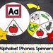 Alphabet Phonics Spinners Set Letters A-Z, Homeschool Activities ...