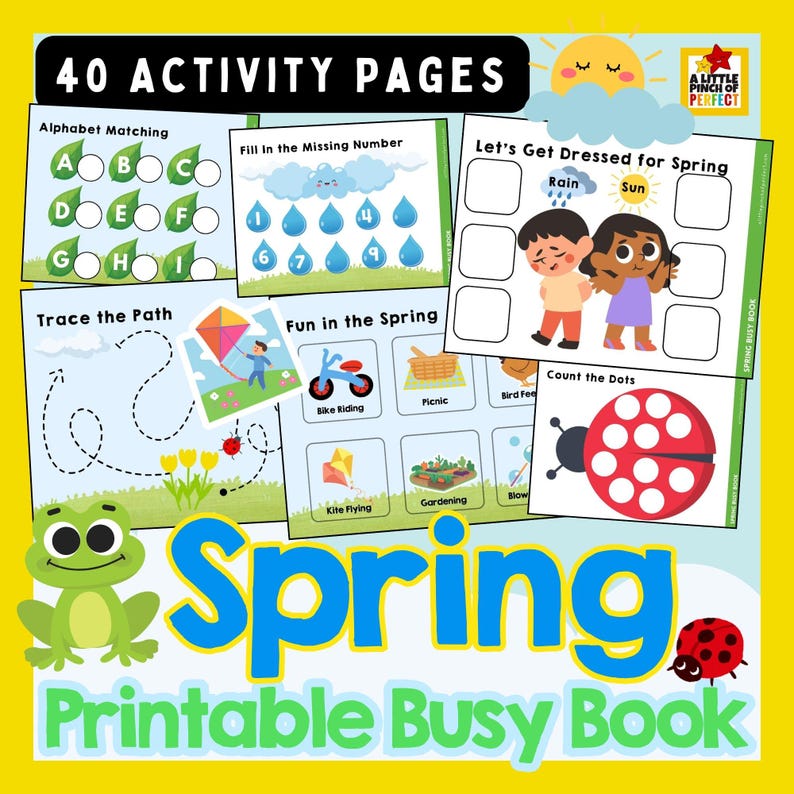 Spring Busy Book: 40+ Printable Activities for Fun and Learning | Kids ...