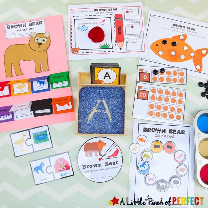 Toddler and Preschooler Brown Bear What Do You See MEGA PACK, Eric ...