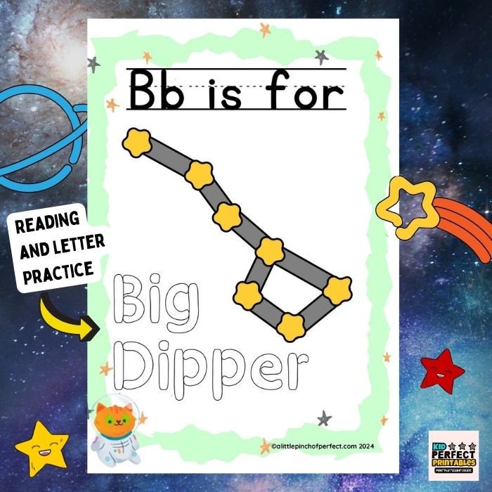Outer Space Printable Playdough Mat ALPHABET A-Z SET to Learn & Play ...