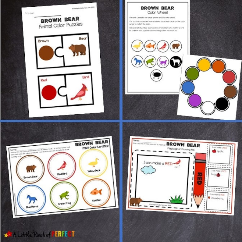 Toddler and Preschooler Brown Bear What Do You See MEGA PACK, Eric ...