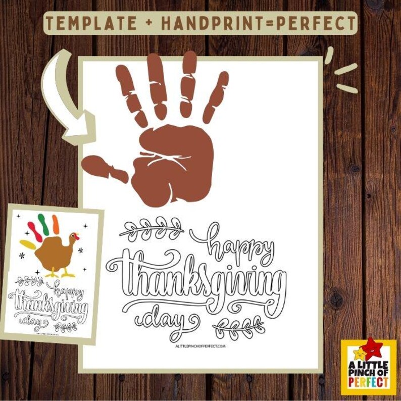 Thanksgiving Handprint Craft Bundle Preschool Craft Thanksgiving Craft ...