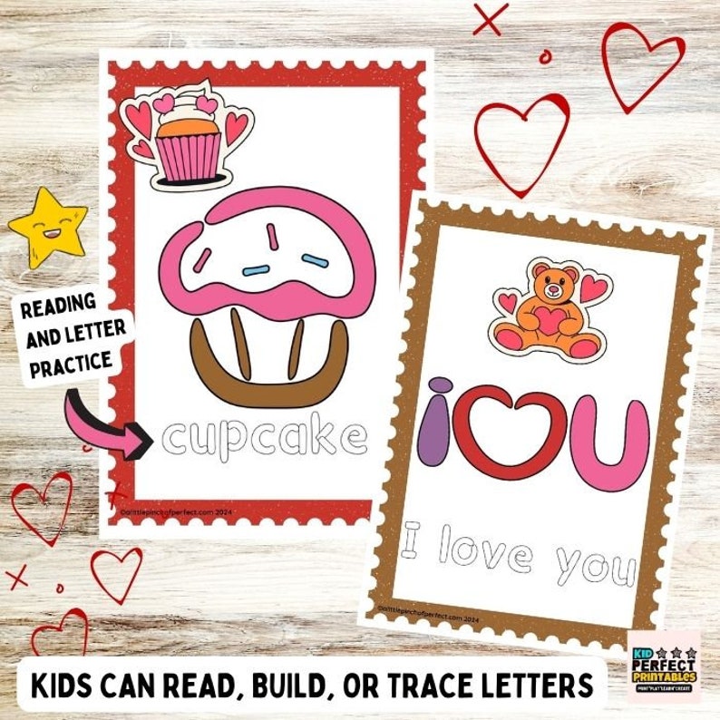 Valentine's Day Printable Playdough Mats to LEARN & PLAY Toddler ...