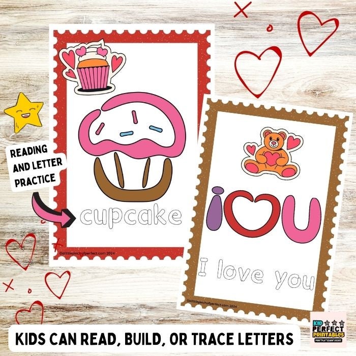 Valentine's Day Printable Playdough Mats to LEARN & PLAY Toddler ...