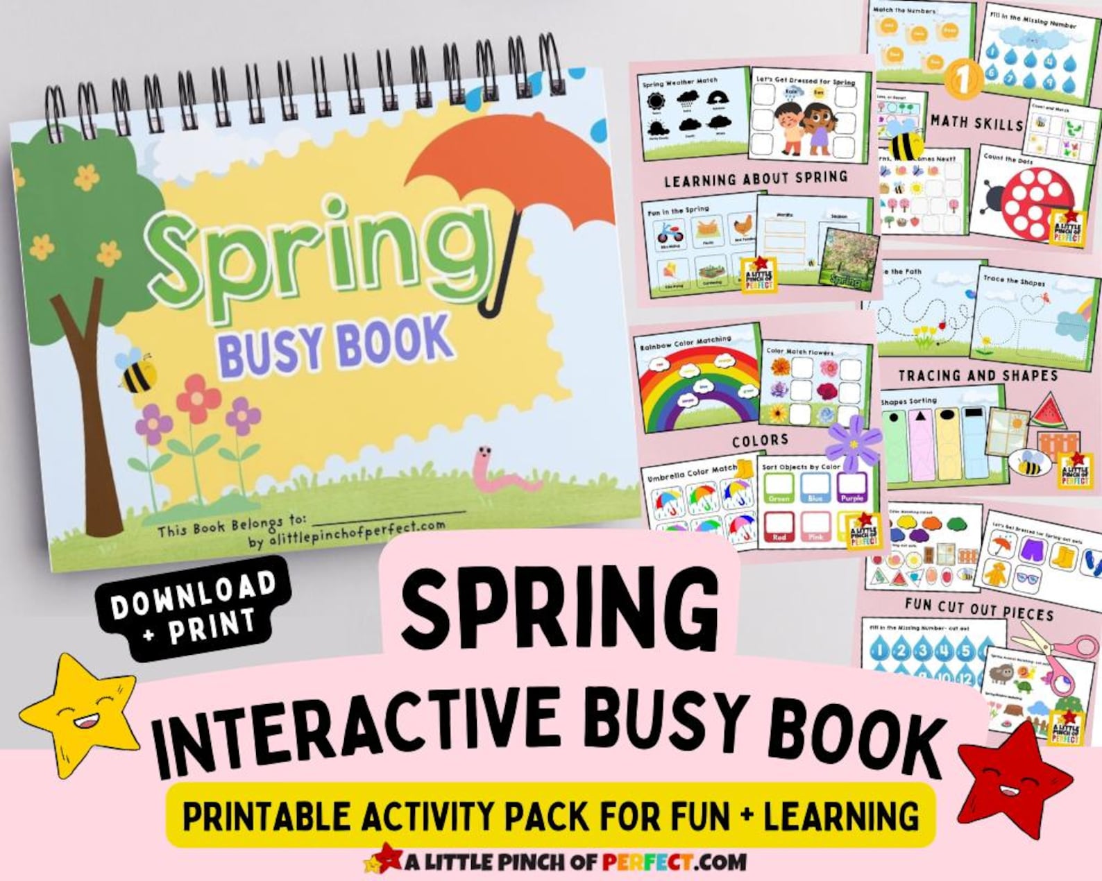 Spring Busy Book: 40+ Printable Activities for Fun and Learning | Kids ...