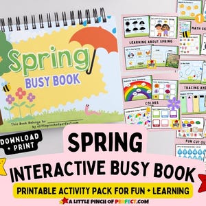 Spring Busy Book: 40+ Printable Activities for Fun and Learning | Kids ...