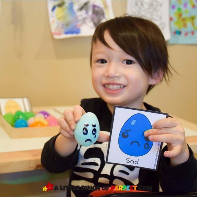 Egg Emotion Faces Printable Feelings Activities (easter Eggs, Social ...