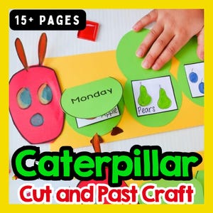 Hungry Caterpillar Inspired Cut & Paste Craft Template for Kids ...