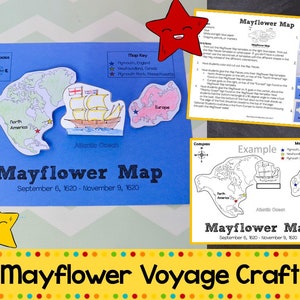 Mayflower Map - Etsy