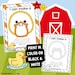 Farm Animal Printable Playdough Mats to LEARN & PLAY Toddler, Preschool ...