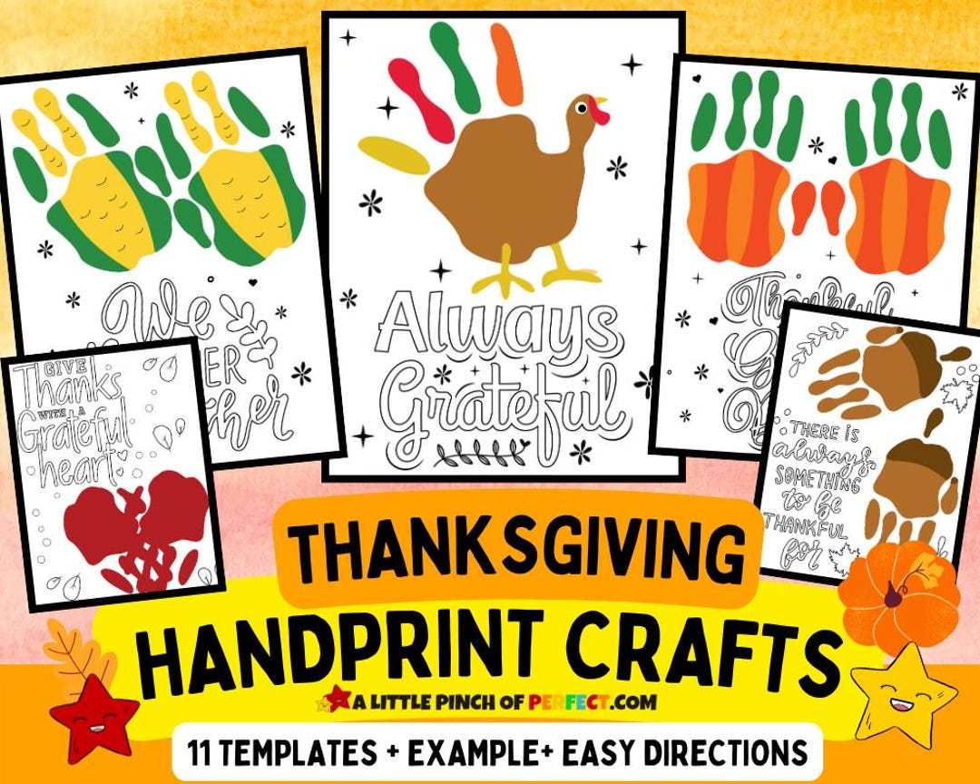 Thanksgiving Handprint Craft Bundle | Preschool Craft | Thanksgiving ...