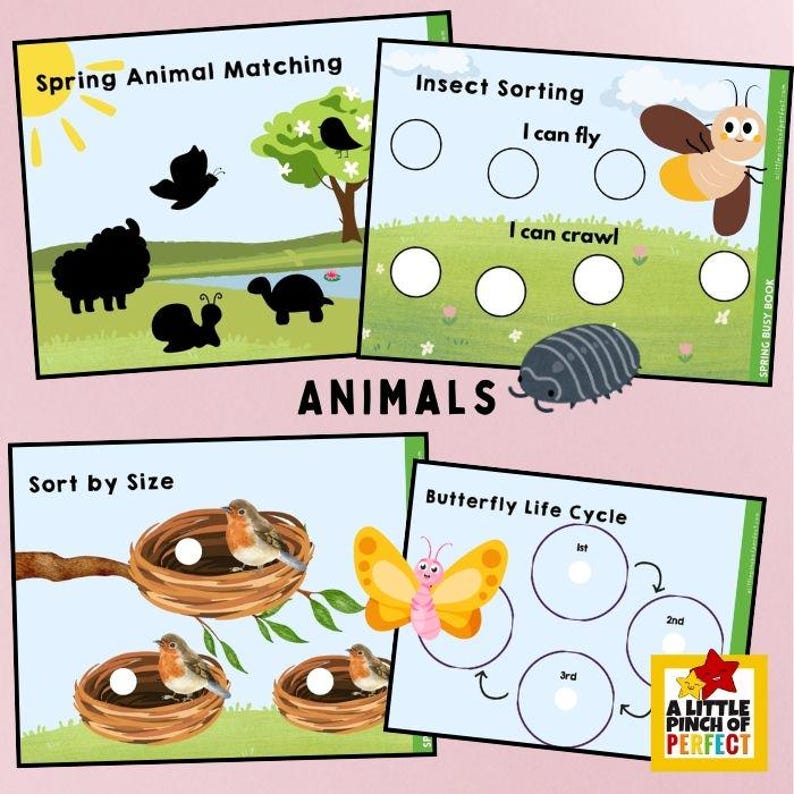 Spring Busy Book: 40+ Printable Activities for Fun and Learning | Kids ...
