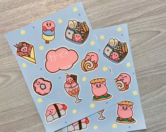 Kirby Sticker Sheet - Etsy