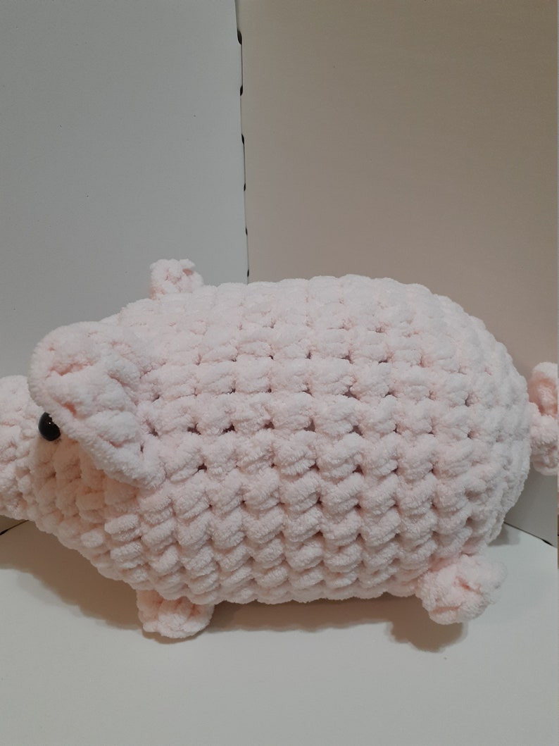 Handmade Crochet Chunky Pig Amigurumi - 12.5" - Etsy