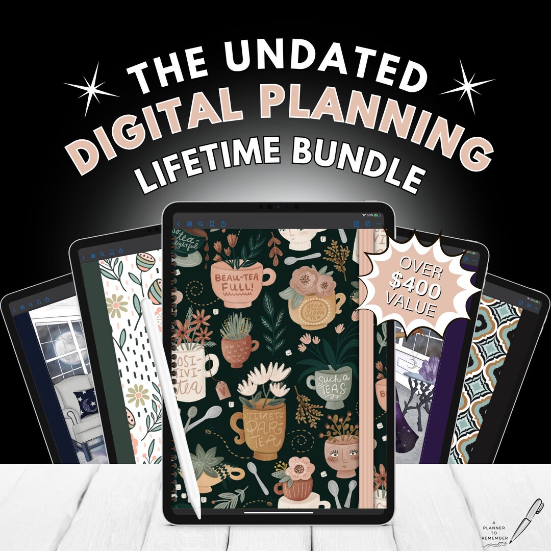 Digital Planner Lifetime Bundle Plan All Areas of Life Beginner ...