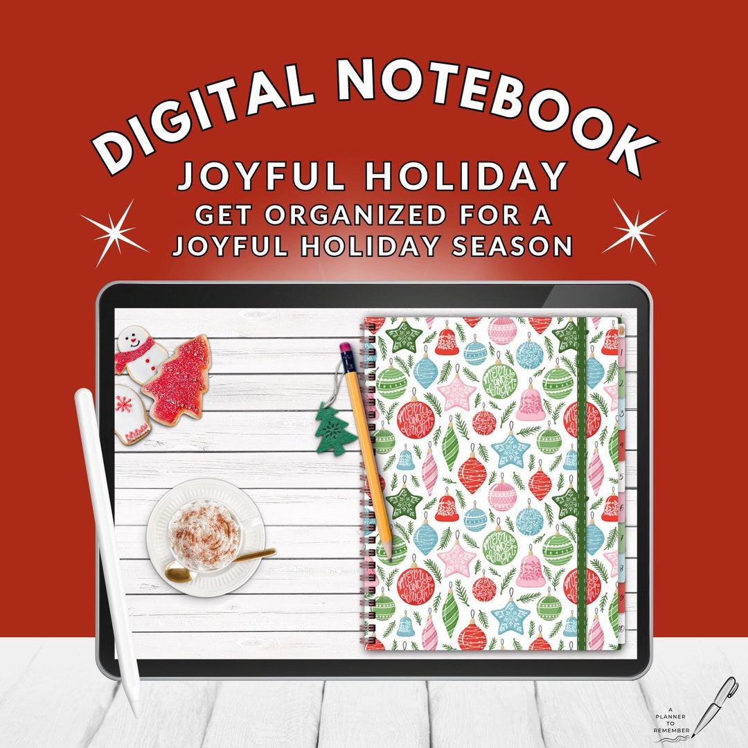 Digital Holiday Planning Notebook ~ Be Sure Your Holidays Are Joyful by ...