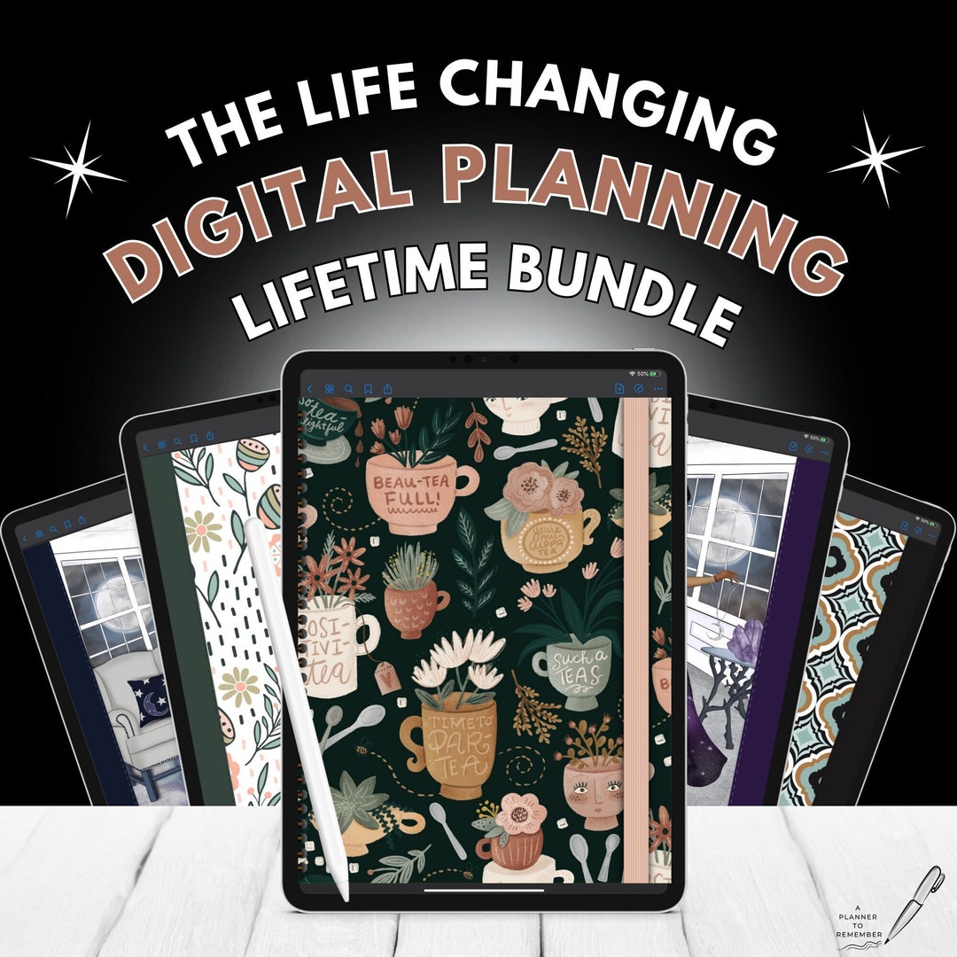 Digital Planner Lifetime Bundle Plan All Areas of Life Beginner ...