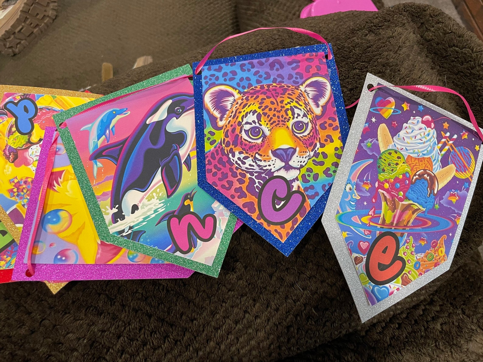 Lisa Frank Inspired Party Banner - Etsy