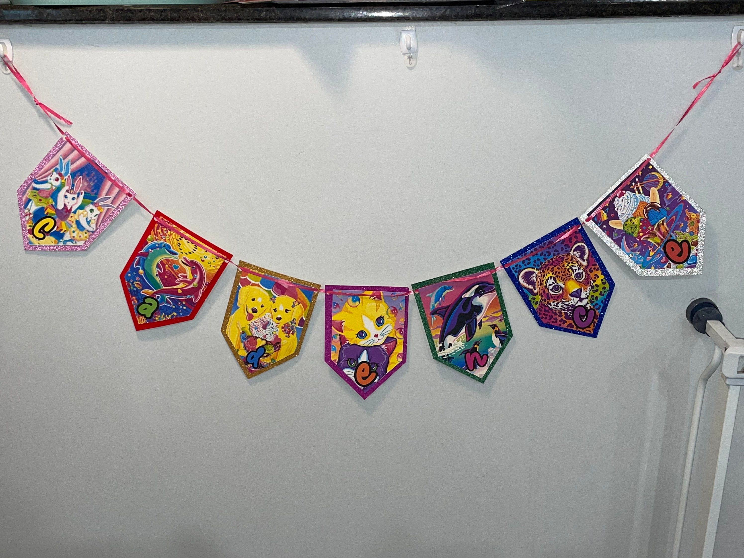 Lisa Frank Inspired Party Banner - Etsy