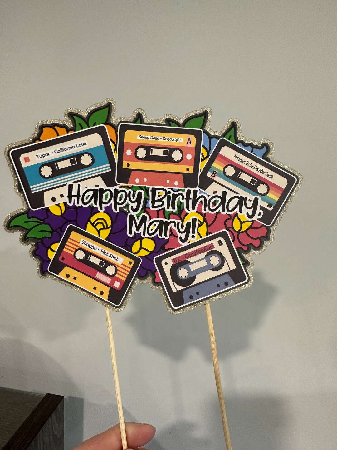 Cassette Tape Cake Topper - Etsy