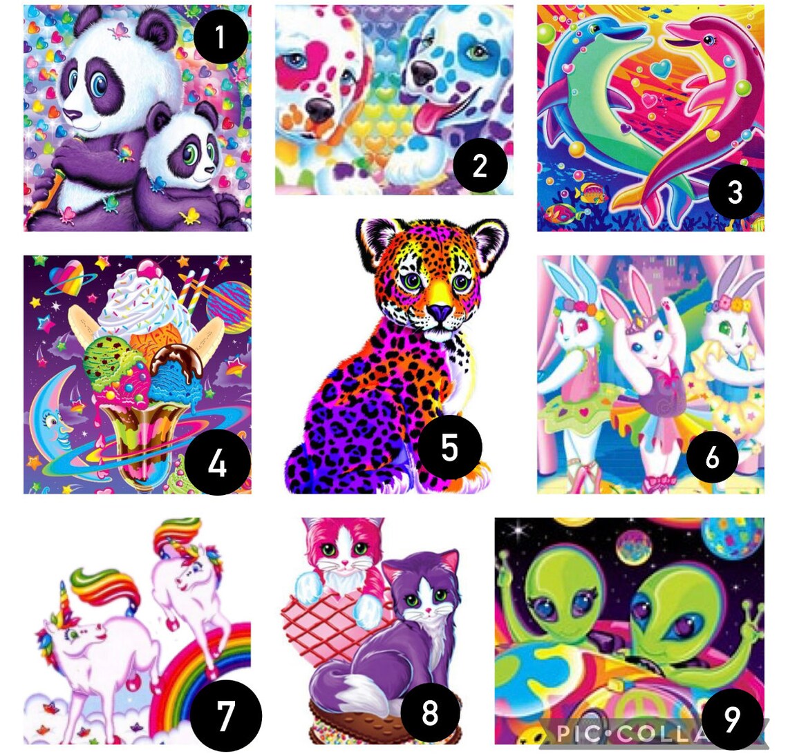 Lisa Frank Inspired Personalized Cake Topper Different Options ...