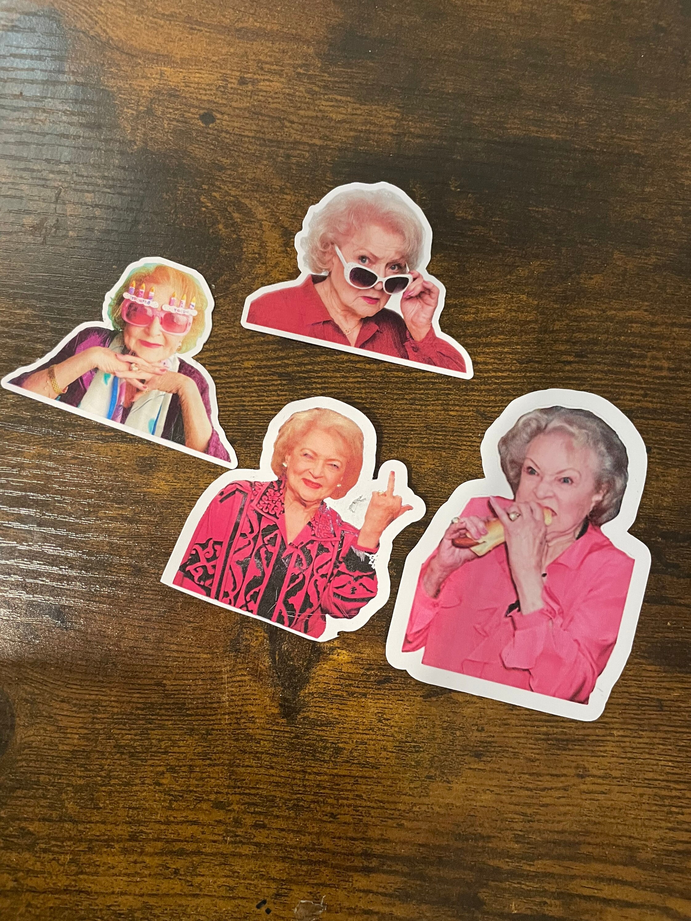 Betty White Sticker Pack - Etsy