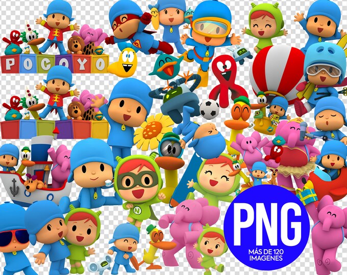 Pocoyo, Birthday Pocoyo, Blue, Pocoyo and Friends - Etsy