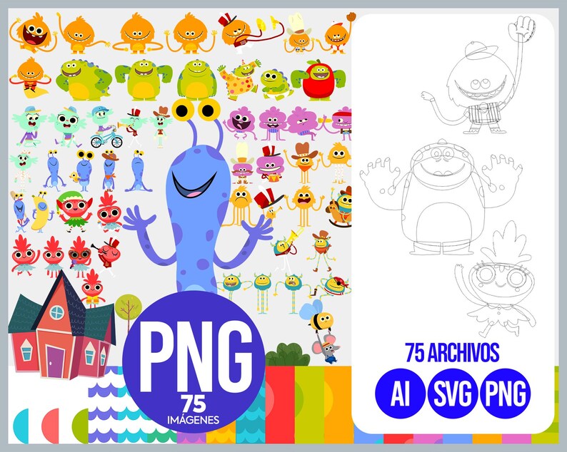 Super Simple Songs PNG, SVG, Ai, Instant Download, Clipart, Digital ...