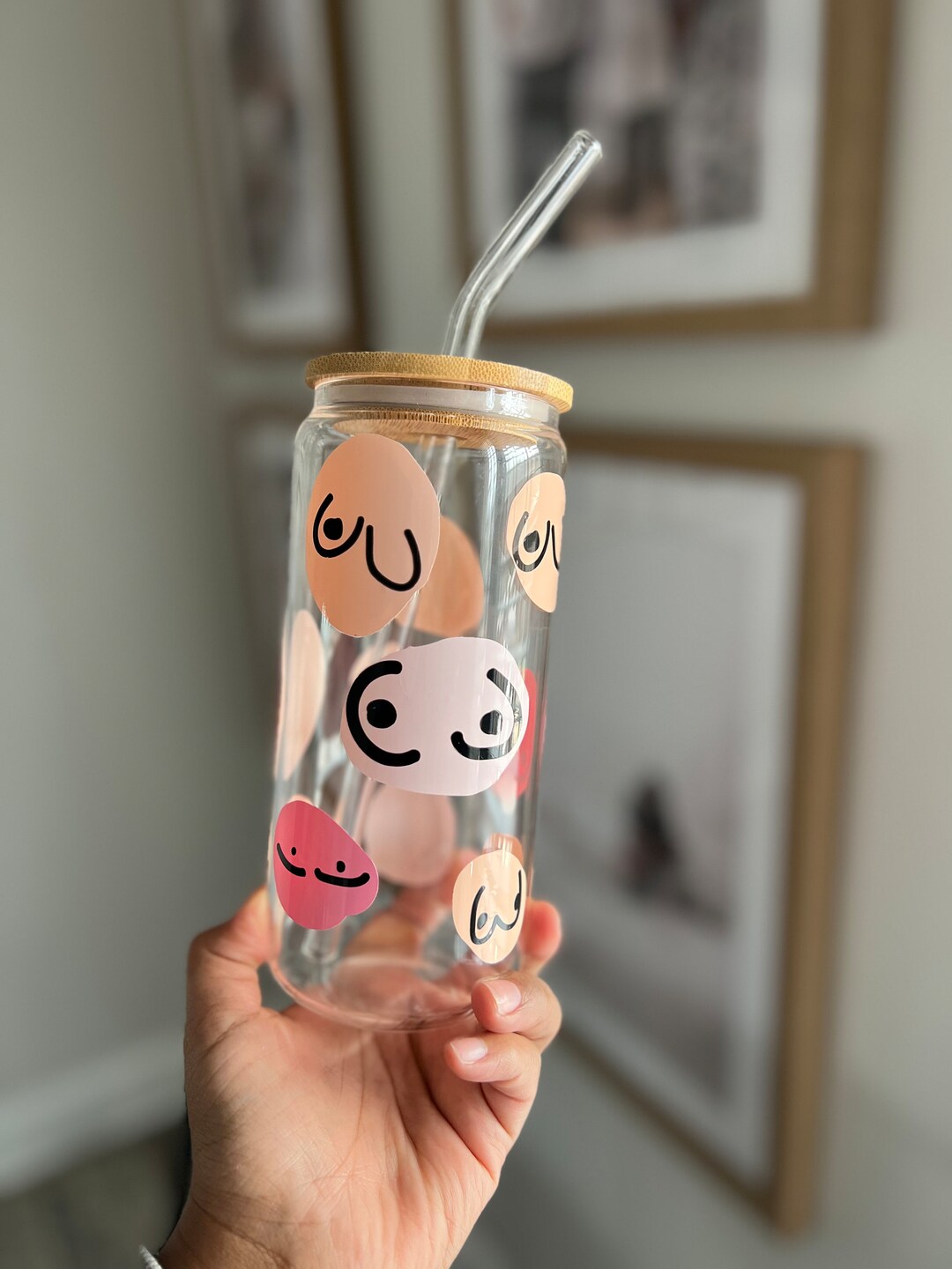 Breast Cancer Cup, Boobie Cup, Breast Cancer, - Etsy