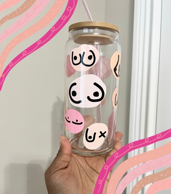Breast Cancer Cup Boobie Cup Breast Cancer - Etsy