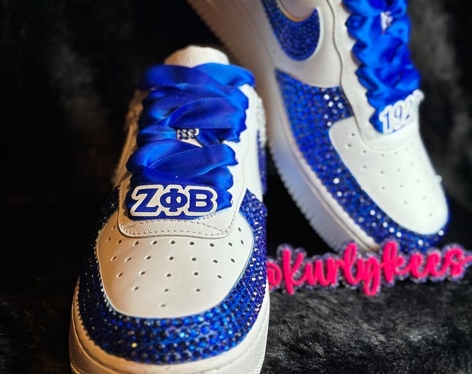 Custom Zeta Air Force Ones/ Customizable/ Add Any Sorority or Theme ...