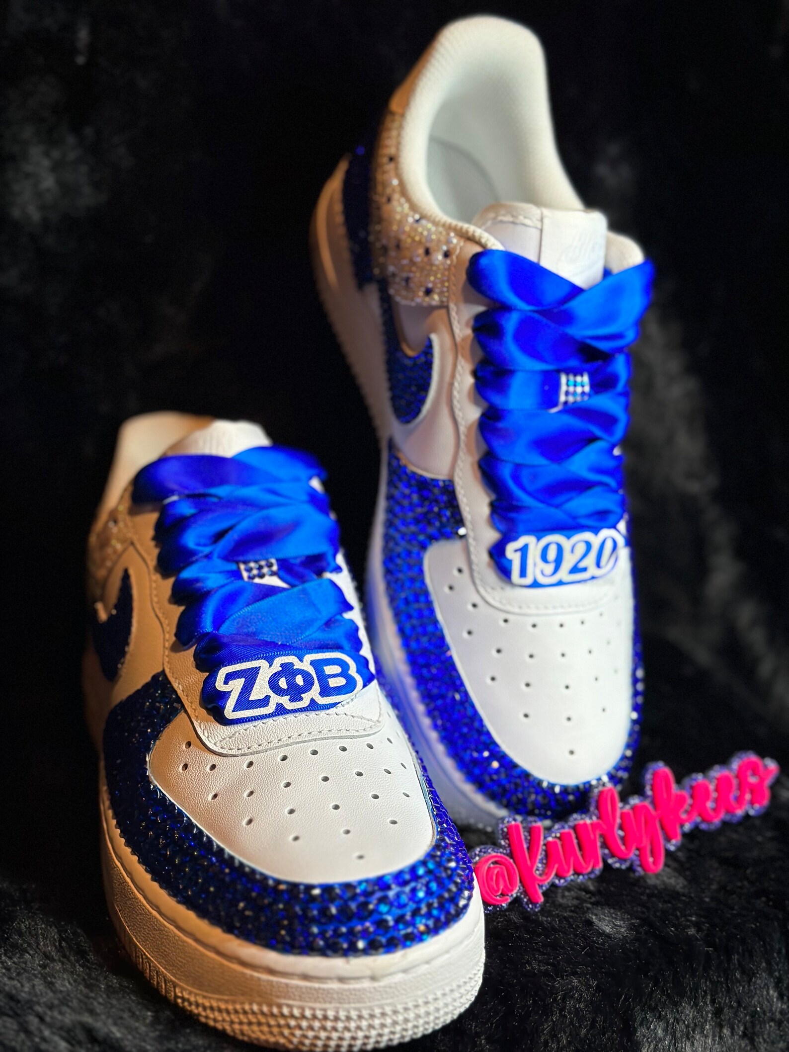 Custom Zeta Air Force Ones/ Customizable/ Add Any Sorority or Theme ...